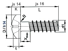 Visselect - VIS DELTA PT TETE CYLINDRIQUE BOMBEE PHILLIPS OU POZI WN 5412